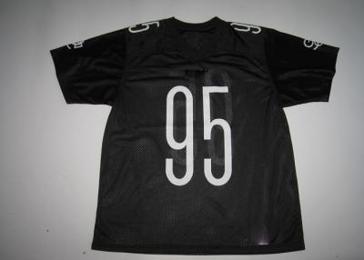 China Custom Sports T Shirt Lycra Black Polyester Mesh White Silk Screen Printing for sale