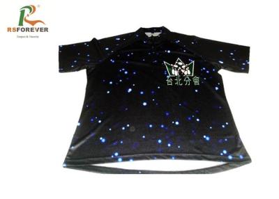 China Custom Printed 100 Percent Cotton T Shirts for Club Team Black 3D Sublimation for sale