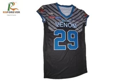 China Custom Sublimated American Football Jersey Short Sleeve Mens Team Sportswear 100 Polyester for sale