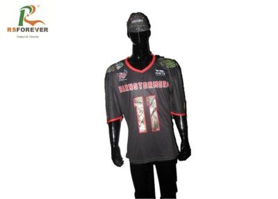 China Custom Dri Fit Football Jerseys Breathable Gold Printing Team Sportswear 100 Polyester for sale