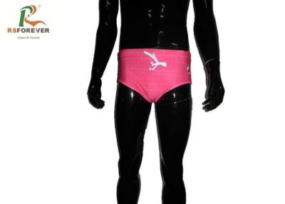 China Custom Sublimated Bikini Swimwear for Boys Pink Dye Sublimation Printing for sale