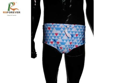 China Custom Men's Bikini Swimwear Light Blue Dye Sublimation Printing for Swimming for sale