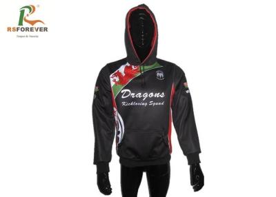 China Custom Sublimated Polyester Hooded Jacket Waterproof Printed Pullover 240GSM for sale