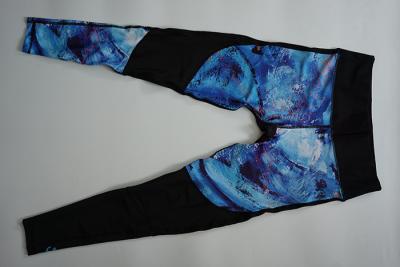 China Custom High Waisted Sports Leggings Women Black Running Leggings Dye Sublimated 80 Polyester 20 Spandex for sale