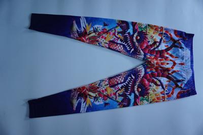China Custom Printed Sublimated Leggings for Women Yoga Gym Sports High Waist 80% Nylon 20% Spandex for sale