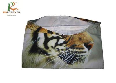 China Custom Sublimation Tiger Print Cushion Cover 40x40cm Stretch Lycra Fabric for sale