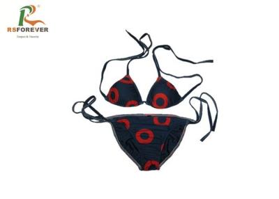 China Women's Bikini Swimsuits Drawstring American Apparel Sublimation Bikini Set for sale