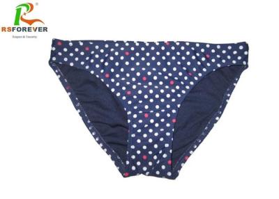 China Custom Printed Blue Bikini Bottom for Women Small Spot Design for sale