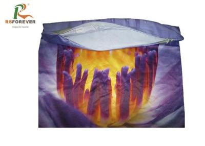 China Various Styles Smooth Custom Printed Clothing Purple Throw Pillow Covers 3D Printing for sale
