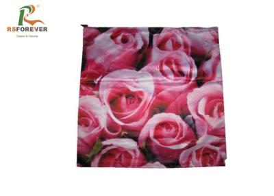 China Custom Printed Floral Cushion Covers 45cm x 45cm Super Soft Home Decor for sale