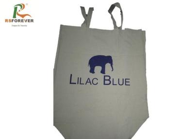 China Recycled Cotton Canvas Tote Bag Elephant Print Eco Friendly Shopping 40x38cm for sale