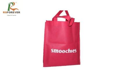 China Custom Recyclable Non Woven Shopping Bag Shoulder Tote Handbag With Printed Logo 40x30cm for sale