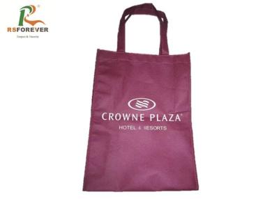 China Custom Recycled Red Non Woven Shopping Bag Folding Tote 80gsm 40x35cm for sale