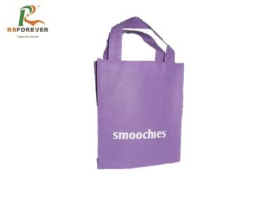 China Custom Logo Non Woven Polyester Tote Bags Durable Handled Shopping Bags 40x35cm for sale