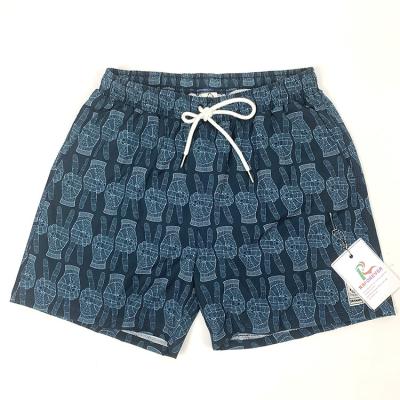 China Custom Design Mens Hawaiian Printed Board Shorts Surf No Fading Quick Dry 100 Polyester for sale