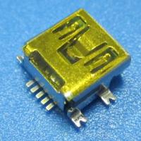 China Mini USB 5Pin B SMT Type Waterproof Connector for sale