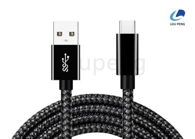 China Black Type-C USB Cable Reversible Plug Orientation Durable Over 10 Times Supports Stable Data Transfer and Fast Charging for sale
