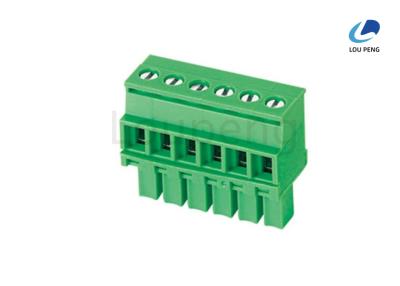 China Rated voltage 300V Terminal Blocks offering Max Soldering temperature 250 degrees Celsius for 5 seconds and Insulation resistance 5000Mohm 1000V connection solution for sale