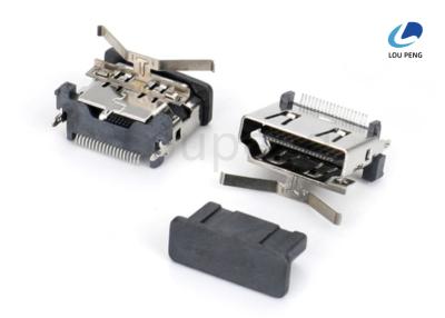 China Contact Finish 1u Au HDMI Connector providing Maximum Data Rate 18 Gbps and Contact Current Rating 0.5A AC rms DC ensuring data transfer for sale