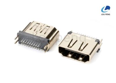 China Aluminum Foil And Braided Shield HDMI Connector Offering 24K Gold Plated Contact And 10000 Maximum Insertion Cycle For And Durable for sale