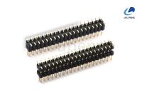China Gold Plating PIN Header Connector SMT Double Row Contact Resistance 20M Ohms Max Perfect for Compact and Circuit Board Assemblies for sale