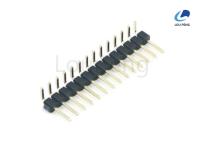 China 1.0AMP Current Rating Single Row Pin Connector with 1000M Ohms Min Insulation Resistance Electrical Connection Solution for sale
