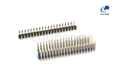 China Retention Force 700g Min Pin Header Connector in Pitch 0.8mm 1.0mm 1.27mm 2.0mm 2.54mm with Insulation Resistance 5000 Megaohms Min for sale
