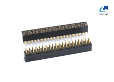 China PA6T Standard Female Pin Header Connector Featuring 1.5 Amps Current Rating Ensuring Connection in Electronic Assemblies for sale