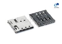 China 2.0mm Height SIM Socket Holder Connector Featuring Insulation Resistance 1000Megohms Minimum at DC 500V for Secure Data Transmission for sale