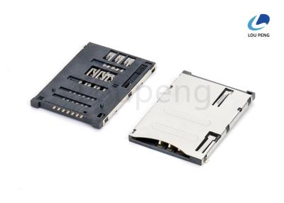 China Plastic And Metal Alloy SIM Holder Connector Suitable for Mobile Phones in Heights 1.5mm 1.8mm 2.0mm 2.2mm 2.5mm 3.0mm for sale