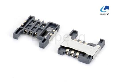 China Copper Alloy SIM Card Holder Connector with Pitch Options 0.7mm 0.88mm 1.1mm 1.27mm 2.54mm Durable Electronic Component for sale