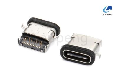 China Insulation impedance 100MΩ MIN 25OV DC High Speed TYPE-C USB Connector with Au Plated 1U 15U 30U Contacts Ensuring Signal Transmission for sale