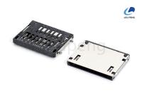 China Plastic And Metal SD Holder Connector With Stainless Steel Link And Mating Cycles 10 Provides Durable And Data Interface for sale