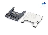 China Dielectric Withstanding Voltage AC 50OV Rms SD Card Reader Connector Built Using High Temperature Plastic UL 94V-0 Housing for Data Transfer for sale