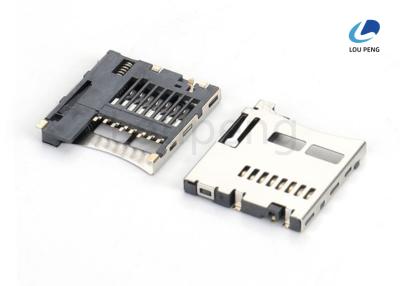 China Mating Cycles 10000 Micro SD Card Socket Connector Designed Embedded Systems Applications Providing Secure and Stable Connections for sale