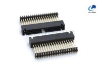 China Black standard IDC Socket BOX Header providing 1.0Amp current rating and phosphor bronze contact material designed for electrical interfaces for sale