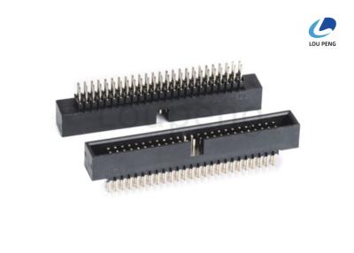 China Double Row IDC Cable Socket Connector Right Angle SMT Current Rating 3A Per Contact Compact Design for Electronic Devices for sale