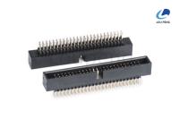 China Double Row IDC Cable Socket Connector Right Angle SMT Current Rating 3A Per Contact Compact Design for Electronic Devices for sale