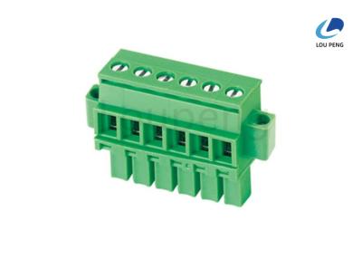 China Wire range 24 to 14AWG 1mm2 Terminal Blocks rated voltage 300V pin header brass tin plated providing circuit connections for sale