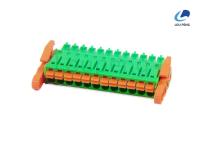 China Contact Brass Phosphor Bronze DIN Rail Terminal Block Wire Range 24 to 14AWG 1mm2 Electrical Connector for Control System Wiring for sale
