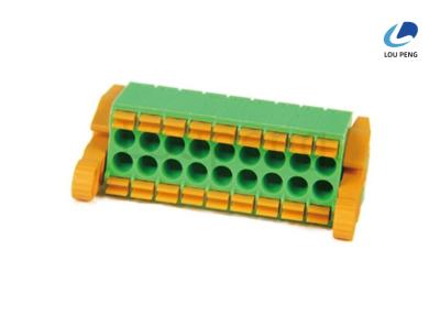 China Temperature Range Minus 40 to Plus 105 Degrees Celsius Terminal Blocks Ensuring Electrical Contact and Low Contact Resistance for sale