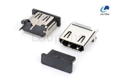 China Withstanding Voltage 500V AC Rms HDMI Connector 19 PIN Welding Temperature Max 260C Engineered for Performance in Harsh Environments for sale