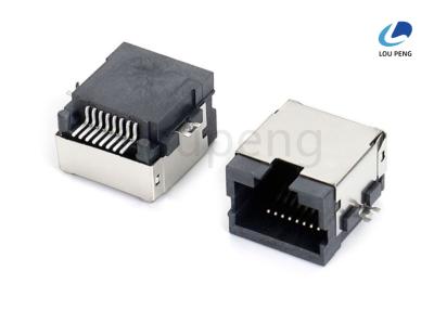 China TIA EIA 568 Standard RJ45 LAN Connector Gold Plated Over Nickel Plastic Polycarbonate Housing Ethernet Network Connector for sale
