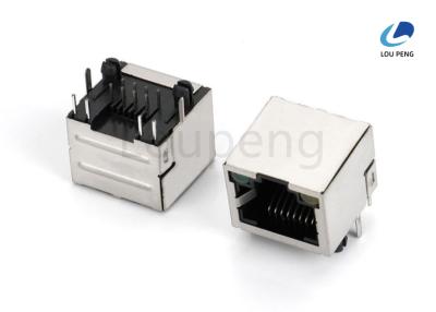 China Plated Nickel 30-50U Network Interface Connector Built with LCP PBT PA46 Black Housing Providing Stable Data Transmission for sale
