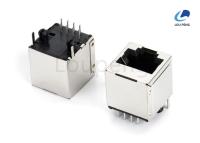 China Cat7 Compatible RJ45 LAN Connector with Insulation Resistance 500 Megaohms Minimum at 500V DC and Operating Life 750 Cycles Minimum for sale