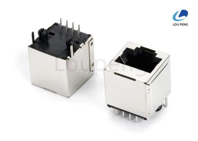 China Cat7 Compatible RJ45 LAN Connector with Insulation Resistance 500 Megaohms Minimum at 500V DC and Operating Life 750 Cycles Minimum for sale