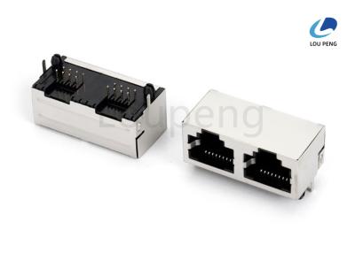 China 125 VAC RMS Voltage Rating RJ45 Ethernet Plug Gold Plated Contact Ideal for Network Cable Assembly and Data Transmission for sale