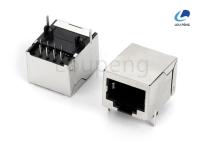 China Through Hole Mounting Type Black RJ45 LAN Connector for LAN Networking Applications and Durable Network Connections for sale