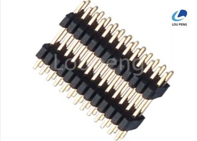 China Processing Temperature 260C For 10 Seconds PIN Header Connector Featuring Various Plastics Height Choices and Durable Pin Material Phosphor Bronze Brass for sale