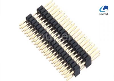 China UL94V0 Fire Protection Grade PIN Header Connector with CONTACT RESISTANCE 20 Milliohms Max and Dielectric Withstanding AC 500V Providing Electrical Contact for sale